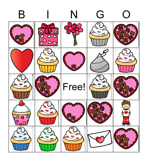 Valentine's Day in Spanish Bingo Card