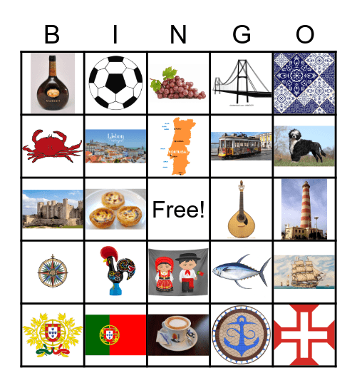 Portugal Bingo! Bingo Card