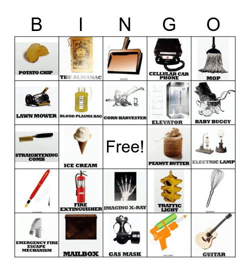 Black History Month Inventors Bingo Card