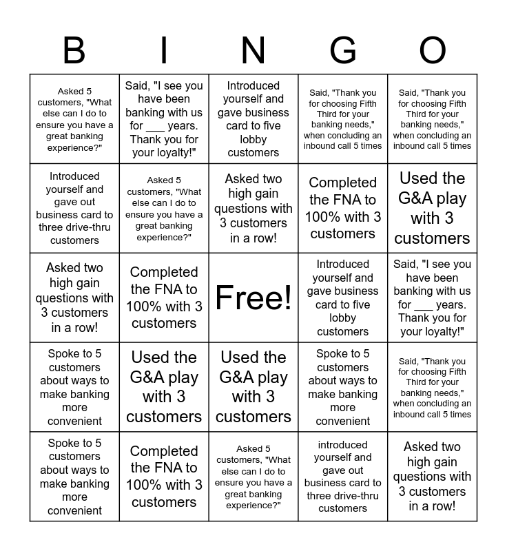 CUSTOMER EXPERINCE BINGO- PLATFORM Bingo Card