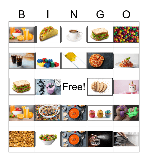 Mixture and Solution Bingo Card