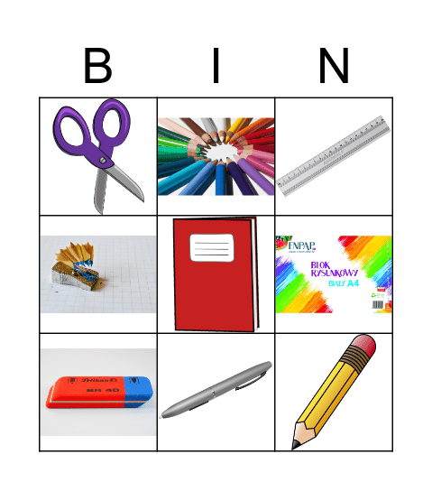 SCHULSACHEN Bingo Card