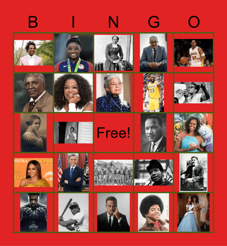 BLACK HISTORY Bingo Card
