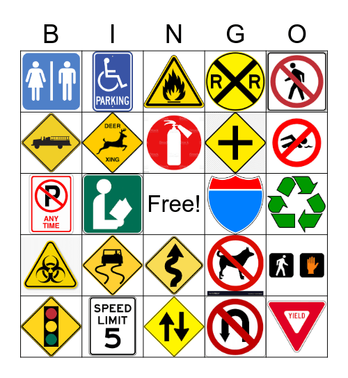 Community Signs Bingo Card