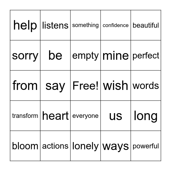 Read Across America 2/3 Bingo Card