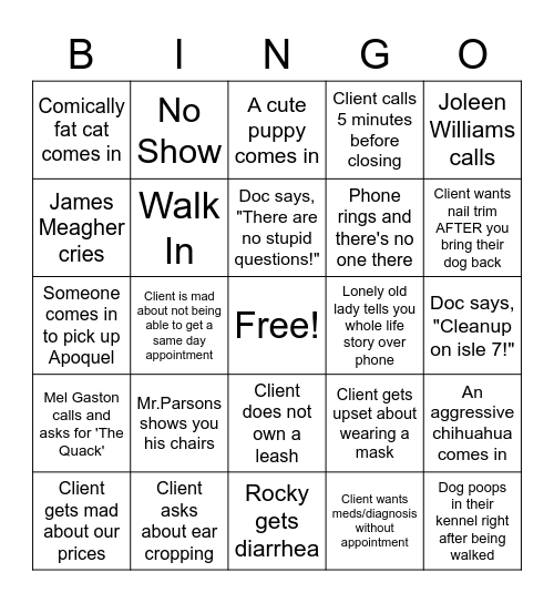 MAC Bingo Card