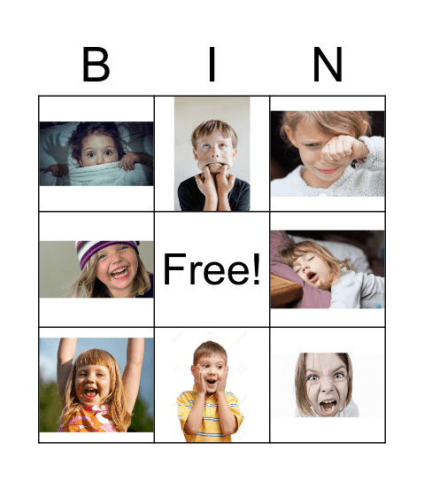 Gefühle Bingo Card