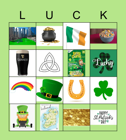 St. Paddy's Day Bingo! Bingo Card
