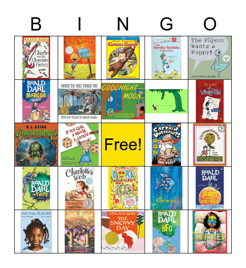 Book Titles Reading Week MKES Bingo Card