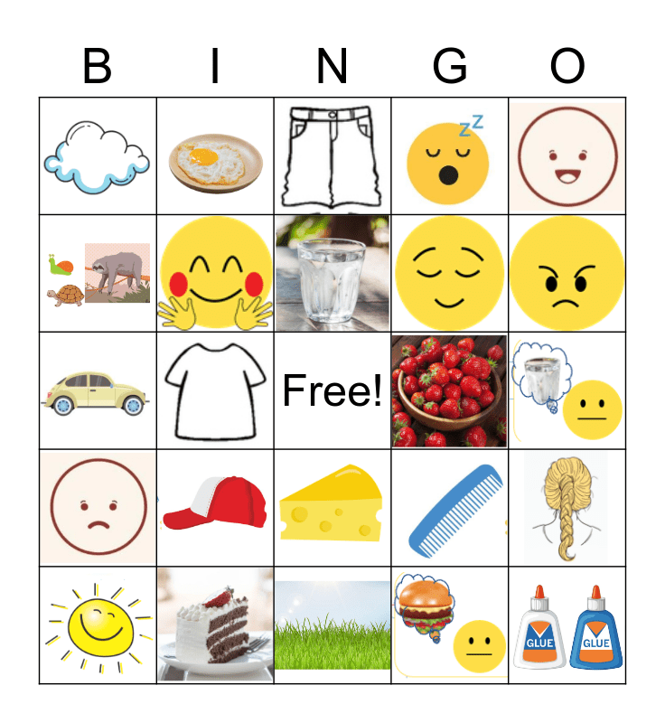 Unit 2 English Chug Bingo Card