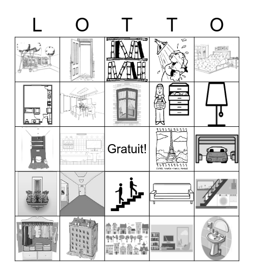 La Maison Bingo Card