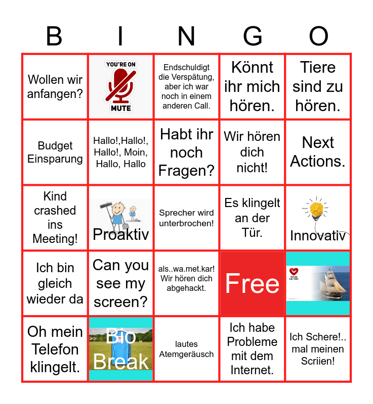 Johnson&Johnson Kickoff 2021 Bingo Card