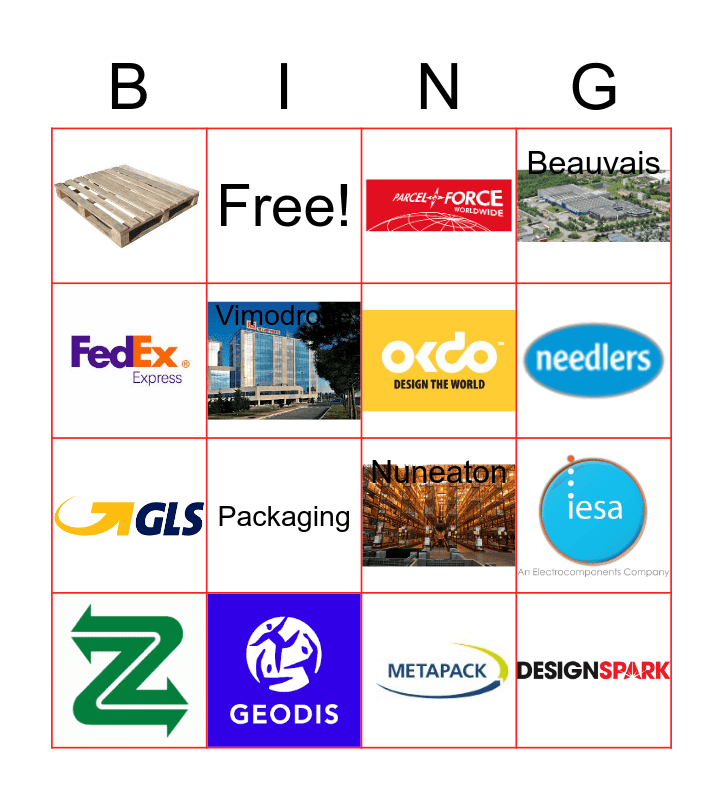 SCO Team Bingo Card