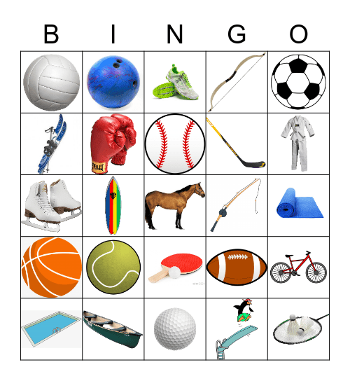 SPORTS Bingo Card