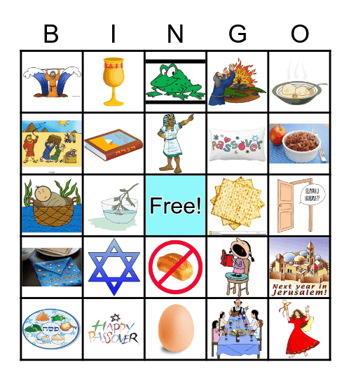 Passover Bingo Card