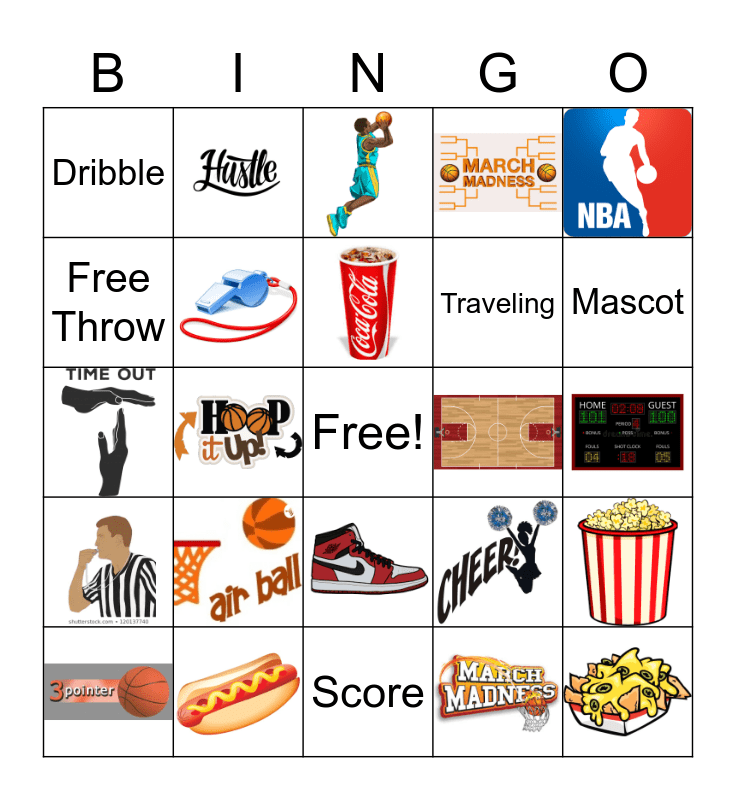 March Madness Bingo Card