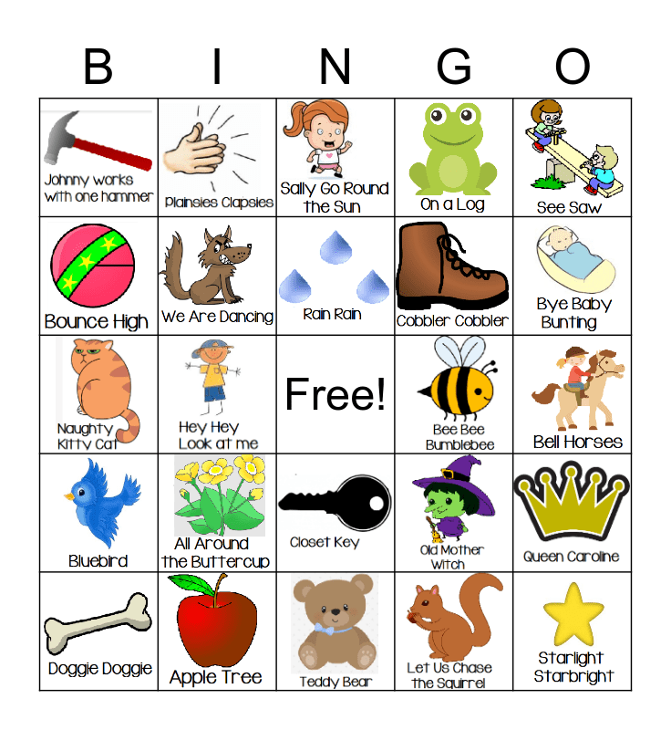 Music Class Bingo Card