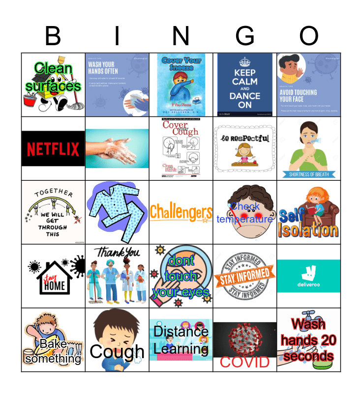 COVID Bingo Card