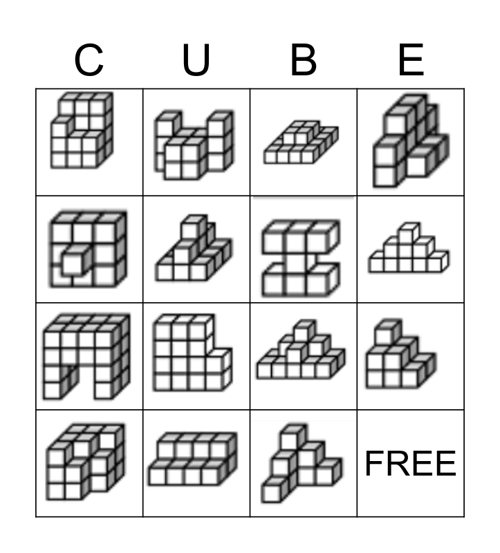 Volume Bingo/Cube! Bingo Card