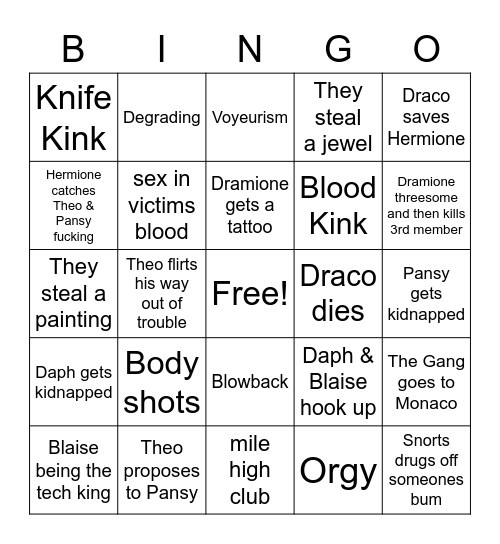 OPEN WOUNDS Bingo Card