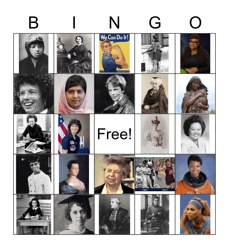 BT-Dallas Women's History BINGO Card