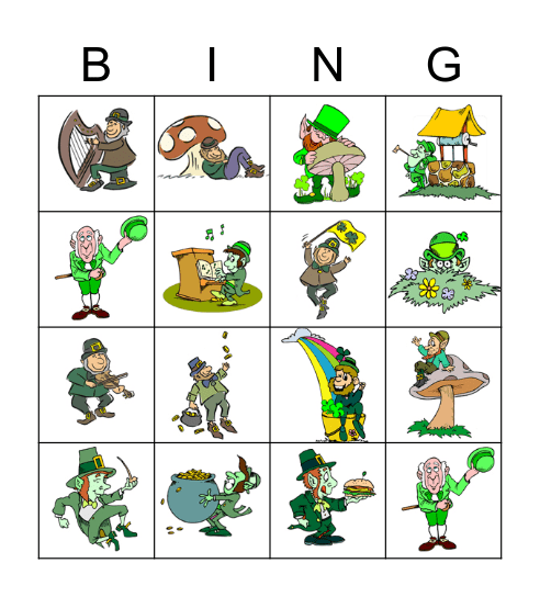 Repka, Leprechaun Bingo Card