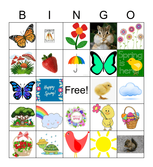 Spring Bingo Card