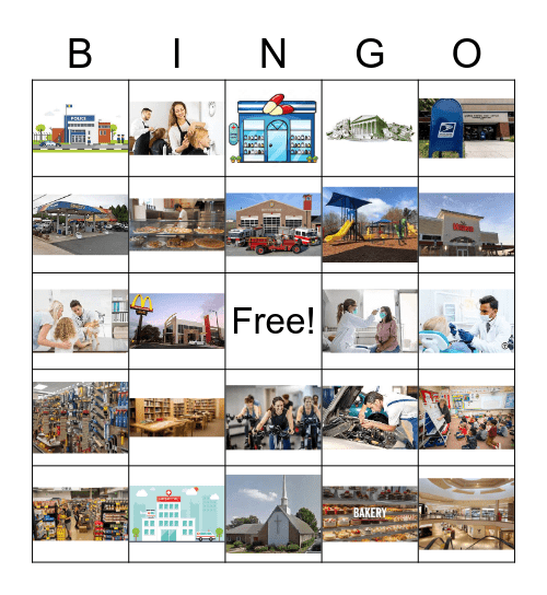 In Our Town Bingo Card