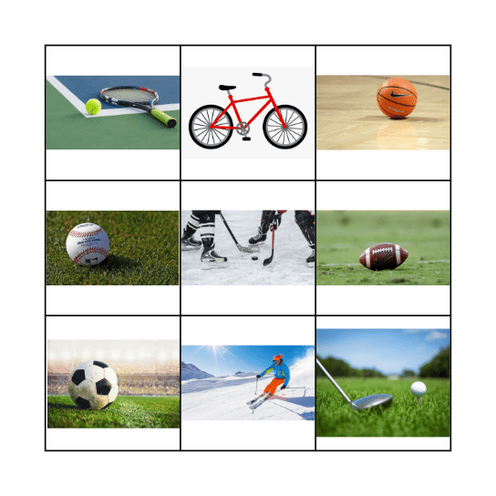 Los Deportes Bingo Card