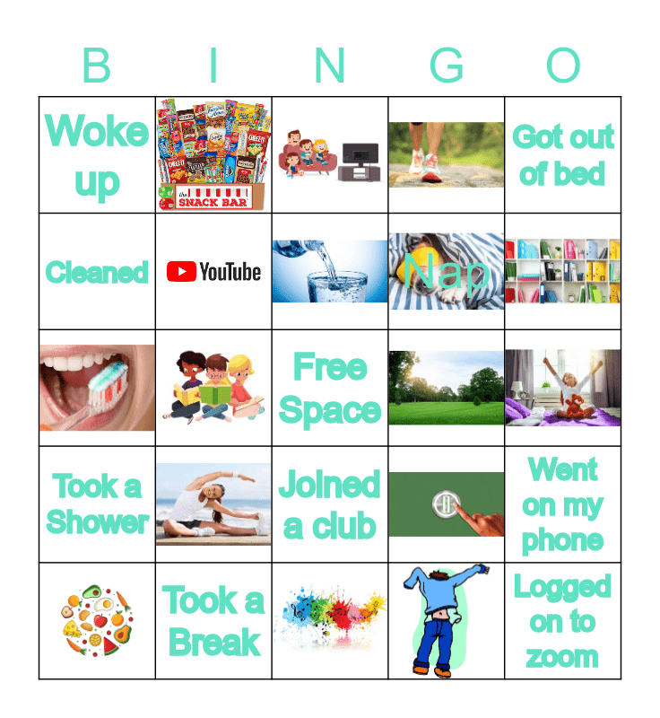 Self-Care Bingo Card