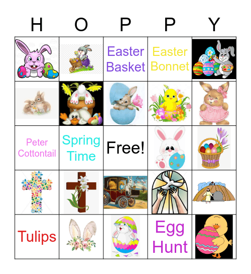 Easter Bingo Card