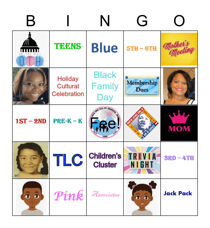 Jack & Jill St. Louis Bingo Card