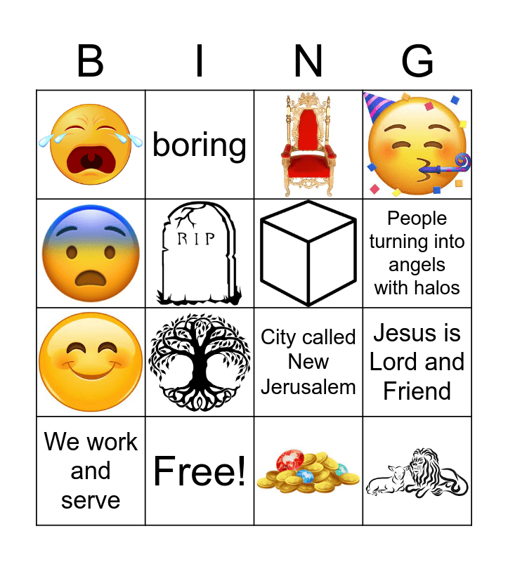 Time Lab: Heaven Bingo Card