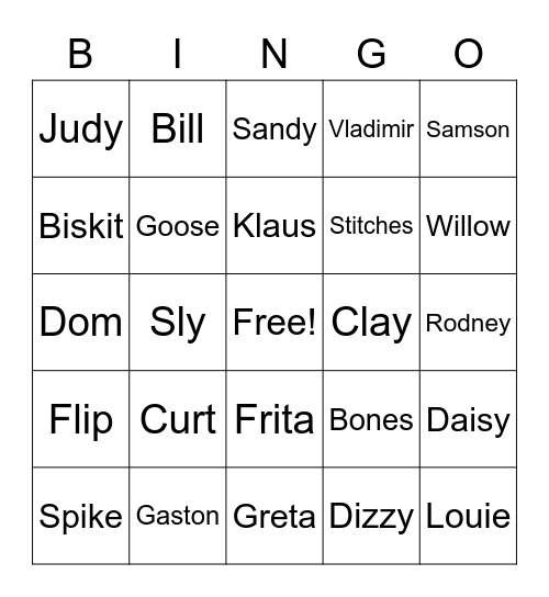 Nickit's Bingo Challenge Bingo Card