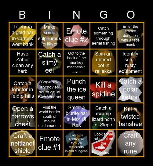 Lightning fast ultra BINGO Card
