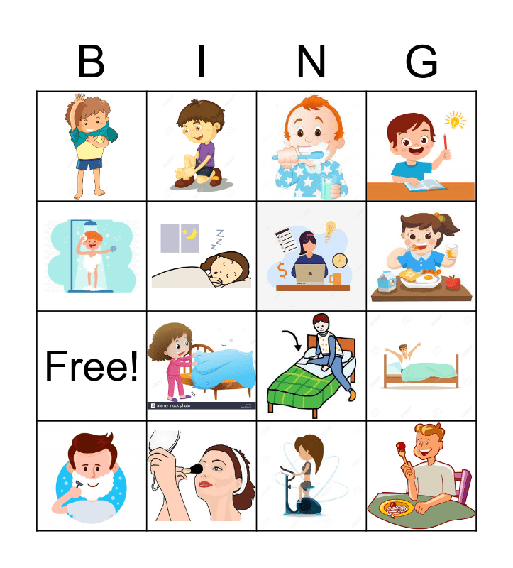 La Rutina Diaria Bingo Card