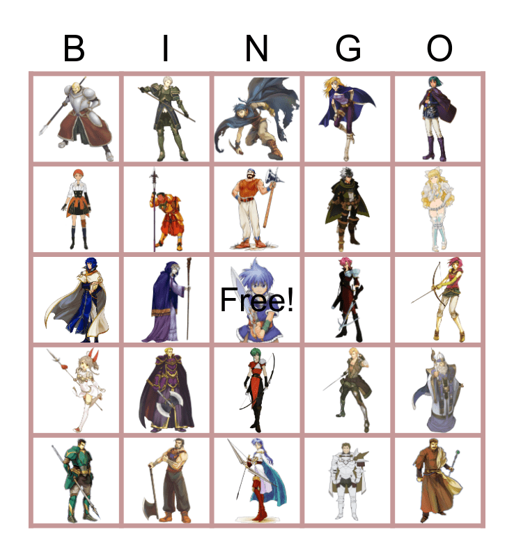 FEH Bingo Card