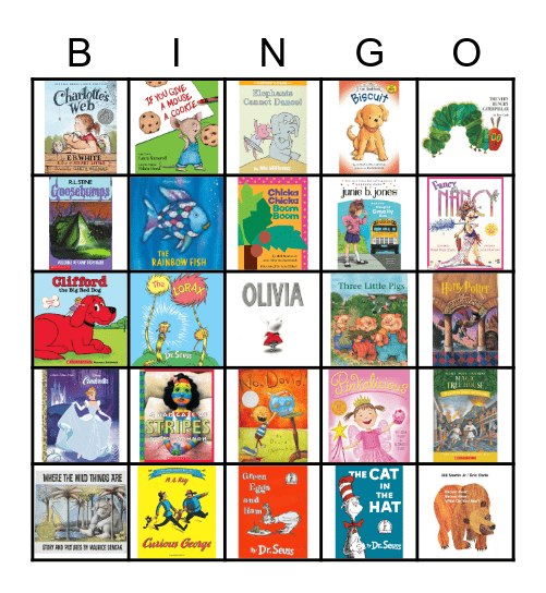 Children's Books Bingo Card