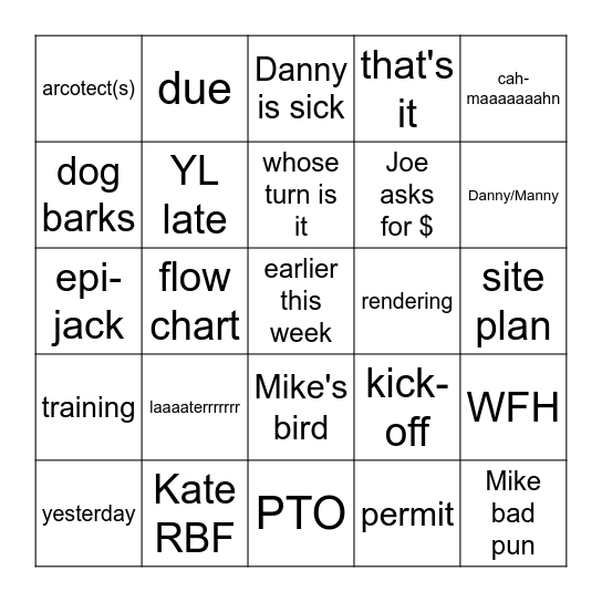CHECK-IN BINGO Card