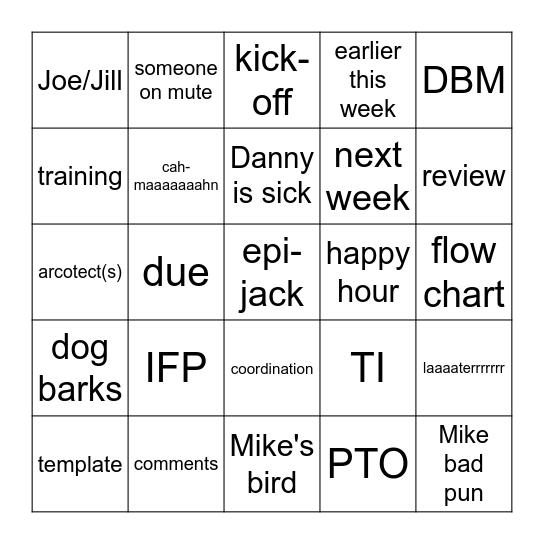 CHECK-IN BINGO Card