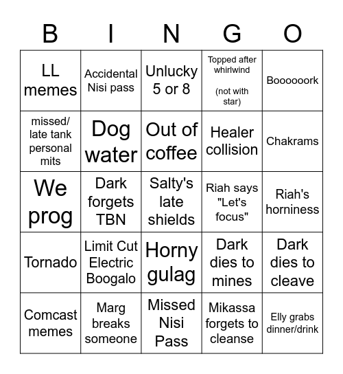 Tea Memes 2 Bingo Card