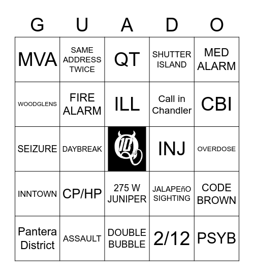 GUADO Bingo Card