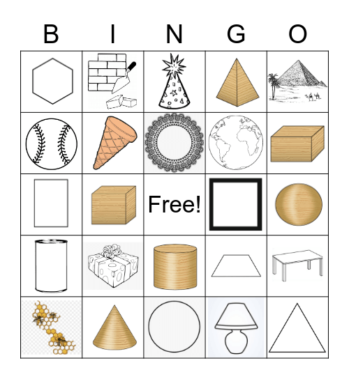 GEOMETRIC SHAPES Bingo Card