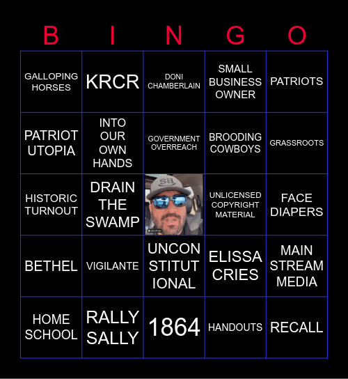 Red, White, and Blueprint Bingo Card