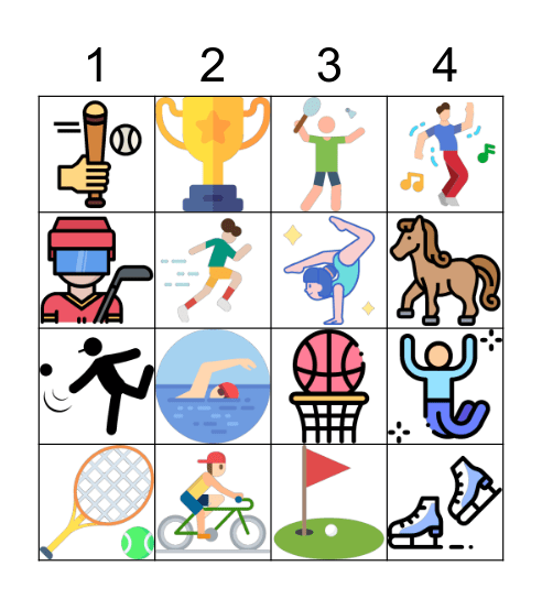 Les Sports! Bingo Card