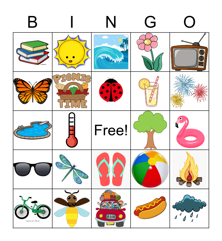 Summer Time! Bingo Card