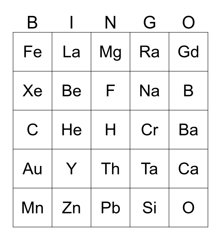 JJs Bingo Card 2 Bingo Card