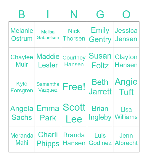 Springo Bingo - Employee Style Bingo Card