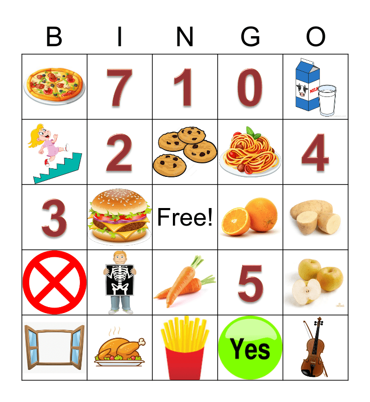 I Like Chicken Bingo Card