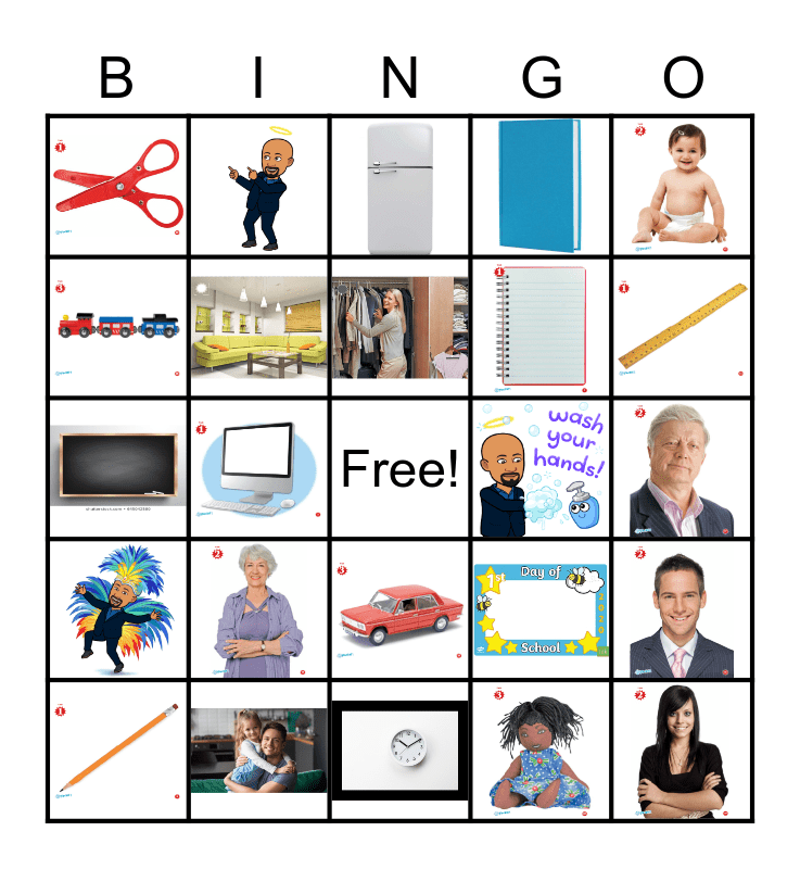 Mr Angel´s Voc. Bingo L1 U1-4 Bingo Card